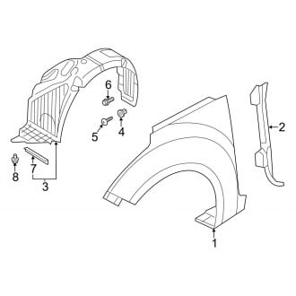 2016 Hyundai Veloster Inner Fenders - Wells, Liners, Shields | CARiD