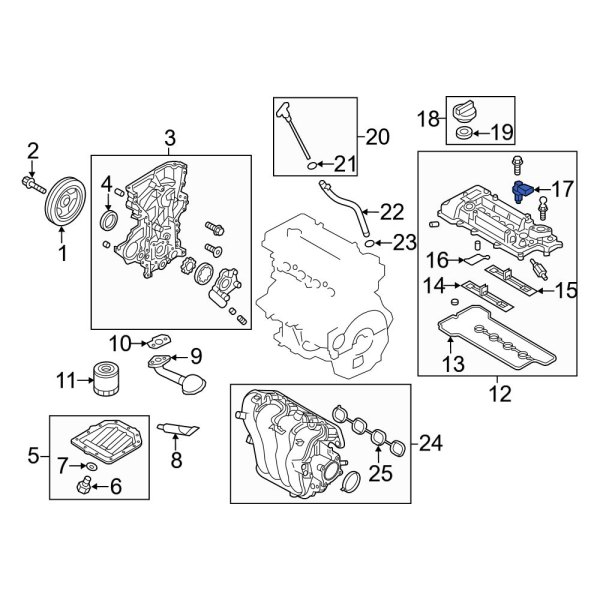 Hyundai OE 393502B030 - Engine Camshaft Position Sensor