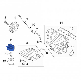 Hyundai Engine Oil Coolers & Components | Kits, Lines, Hoses — CARiD.com