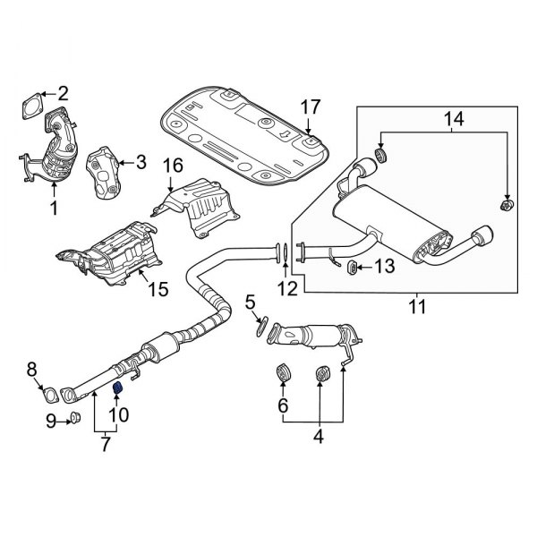 Hyundai OE 28780S0000 - Rear Exhaust System Hanger