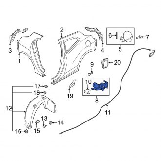 Hyundai Tucson Fuel Doors & Parts — CARiD.com