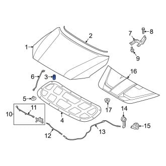 Hyundai Venue Replacement Hood Hardware | CARiD