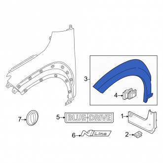 Hyundai Kona Replacement Fender Moldings & Trim — CARiD.com