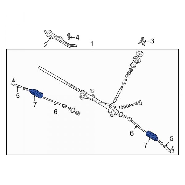 Hyundai OE 57740F2000 - Rack and Pinion Bellows