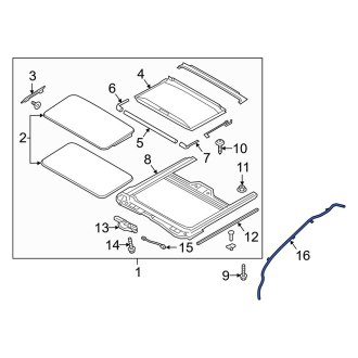 Hyundai Kona OEM Roofs & Parts | Panels, Drip Rails — CARiD.com