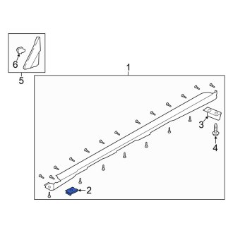 Hyundai Kona Rocker Panel Hardware - Clips, Brackets | CARiD