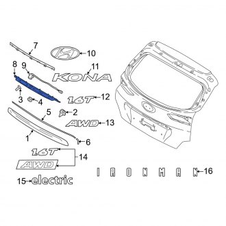 Hyundai Kona Replacement Trunks & Tailgates | CARiD