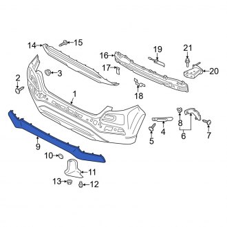 Hyundai Kona Replacement Bumper Moldings & Trim — CARiD.com