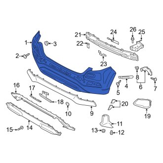 Hyundai Kona Replacement Front Bumpers & Components — CARiD.com