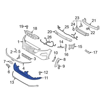 Hyundai Kona Replacement Front Bumpers & Components | CARiD