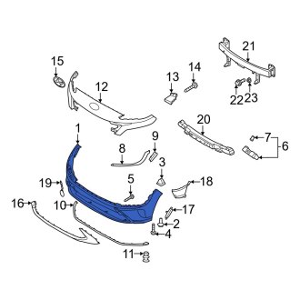 Hyundai Kona Replacement Front Bumpers & Components | CARiD