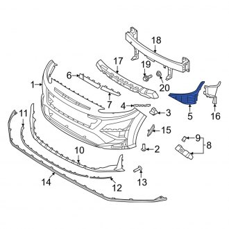 Hyundai Kona Bumper Inserts & Covers | Front, Rear — CARiD.com
