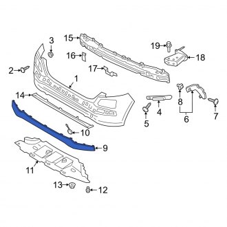 Hyundai Kona Replacement Bumper Moldings & Trim — CARiD.com