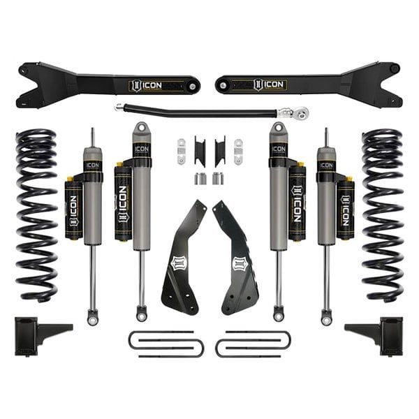 Icon Vehicle Dynamics® K64563R - 4.5" Stage 4 Front and Rear Suspension ...