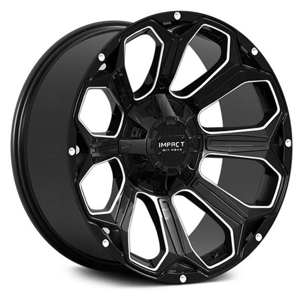 IMPACT OFF-ROAD® 817 Wheels - Gloss Black with Milled Accents Rims