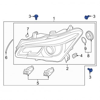 Infiniti QX55 Header Panel Brackets & Hardware — CARiD.com