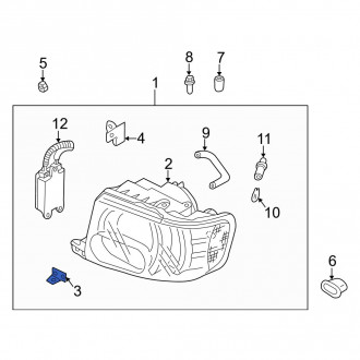 Infiniti QX4 Header Panel Brackets & Hardware — CARiD.com