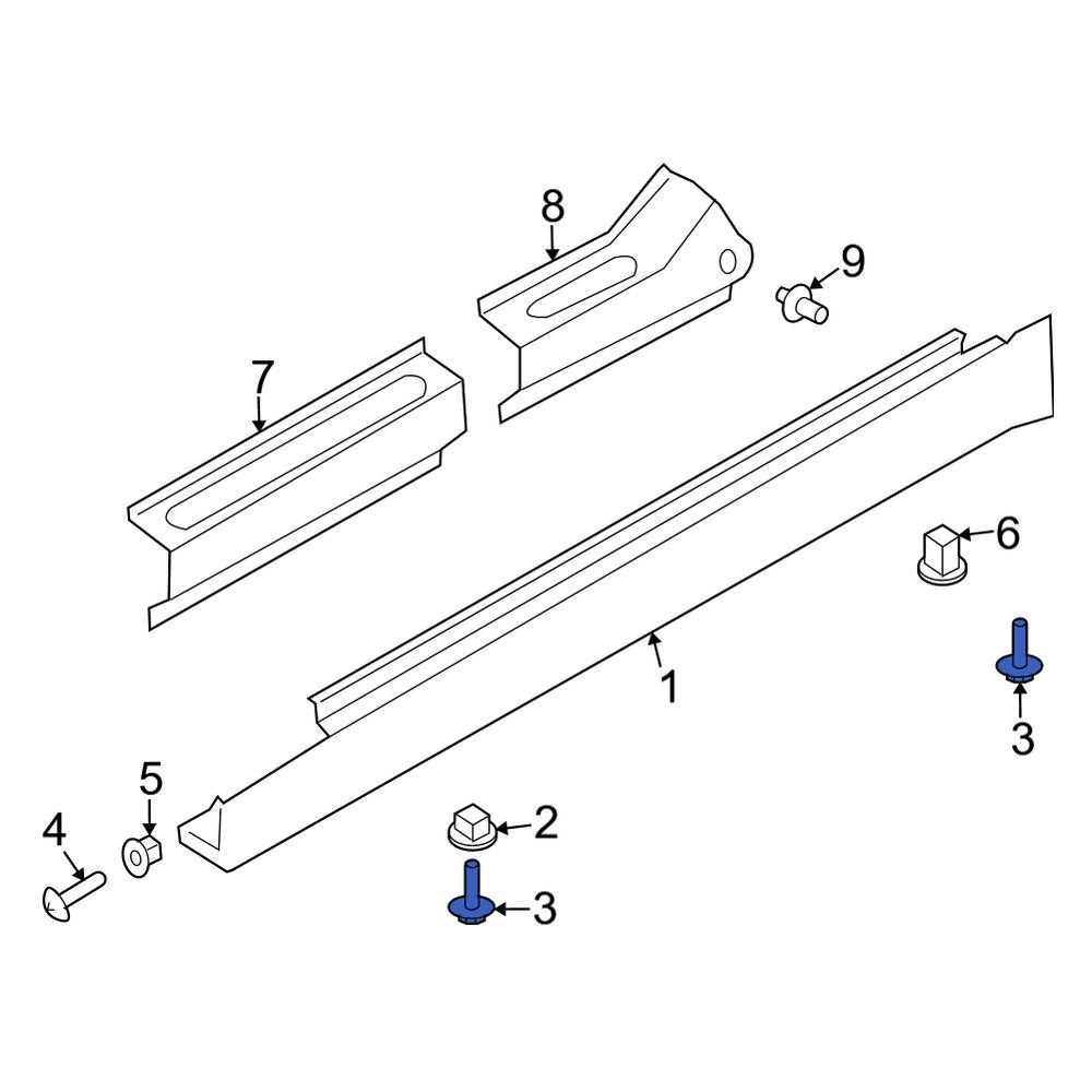 Infiniti OE 0146600261 - Lower Bumper Cover Screw