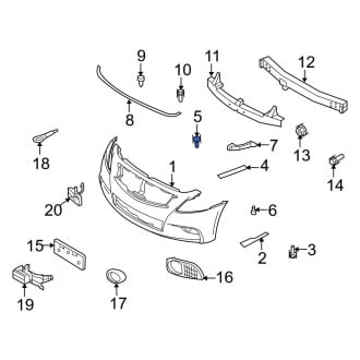 Infiniti FX35 OEM Bumpers | Genuine Front & Rear Bumpers — CARiD.com