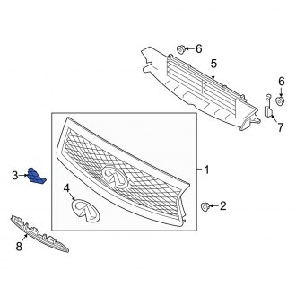 Infiniti Grille Brackets & Hardware | Clips, Brackets — CARiD.com