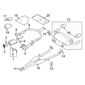 Infiniti FX35 OEM Exhaust Parts | Systems, Tips, Pipes — CARiD.com