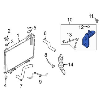 Infiniti FX35 Coolant Overflow Tanks — CARiD.com