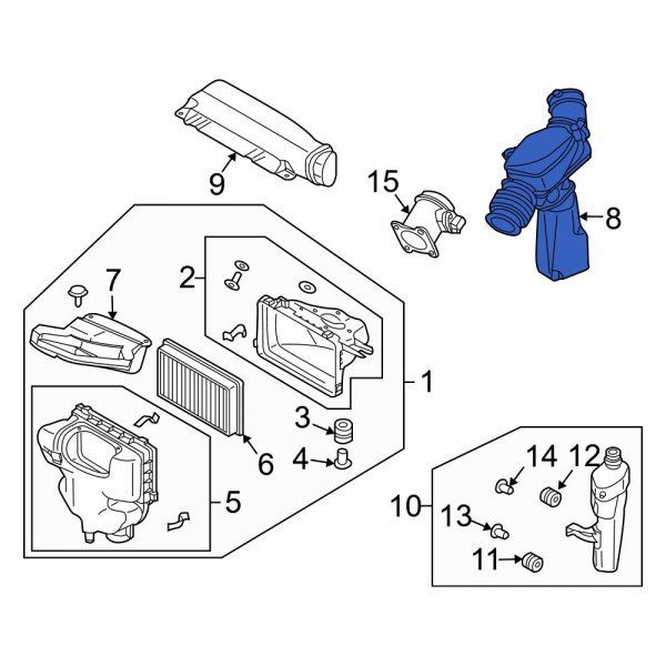 Infiniti OE 16576CG00A - Engine Air Intake Hose
