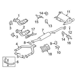 2005 Infiniti FX35 OEM Exhaust Parts - Systems, Tips | CARiD