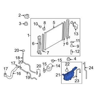 Infiniti QX70 Coolant Overflow Tanks — CARiD.com