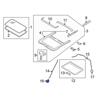 Infiniti Q60 Roof Seals & Moldings — CARiD.com