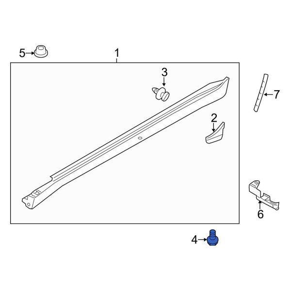 Infiniti OE 0146600261 - Bumper Cover Screw