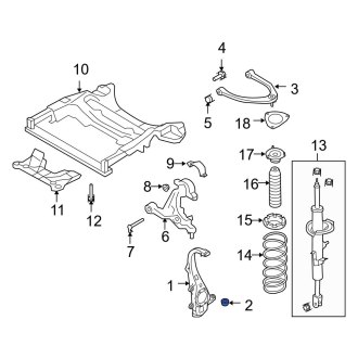 Infiniti FX50 Steering Knuckles, Spindles & Parts — CARiD.com