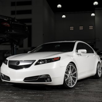 Stanced Acura TL With a Front Bumper Lip by Vossen Wheels — CARiD.com ...