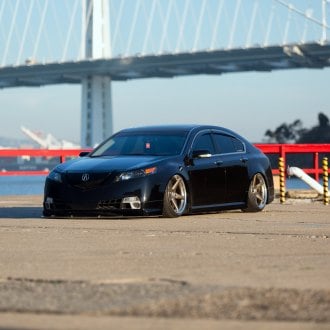 Stanced Acura TL With a Front Bumper Lip by Vossen Wheels | CARiD.com ...