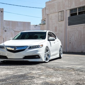 VIP-Style Slammed Acura TLX on Gold Plated Custom Wheels — CARiD.com ...