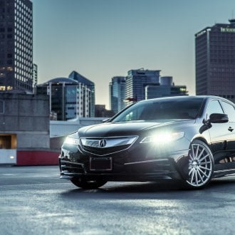 VIP-Style Slammed Acura TLX on Gold Plated Custom Wheels — CARiD.com ...