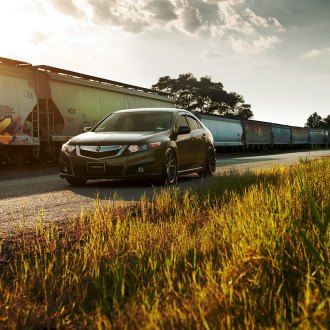 Slammed TSX With Radical Camber and Polished Rotiform Rims — CARiD.com ...