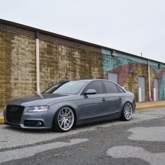 Bold Matte Gray Audi A4 Allroad Rolling on Air Suspension and ADV1 ...