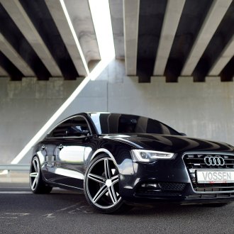 TMB Deep Concave Wheels by Rotiform on Stanced Audi A5 — CARiD.com Gallery