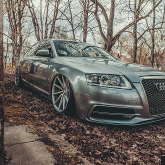 All Black Audi A6 Quattro on Vossen VFS2 Rims — CARiD.com Gallery