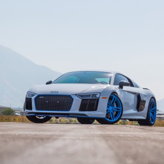 Extremely Stylish White Audi R8 Enhanced by Blacked Out Grille and ...
