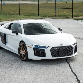 Gold Matter: Custom Gray Audi R8 Sitting on Gold Vorsteiner Wheels ...