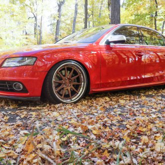 Eye-Catching Red Audi S4 Sporting a Set of Custom Polished Avant Garde ...