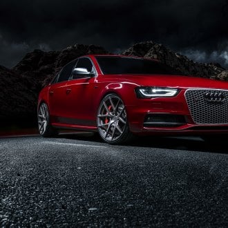 Candy Red Audi S4 Customized and Featuring Chrome Mesh Grille | CARiD ...