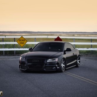VIP Black Audi S5 on Chrome Vossen Wheels with Yellow Brakes — CARiD ...
