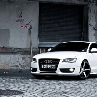 Stanced Out Audi S5 Goes Dark with Custom Parts — CARiD.com Gallery