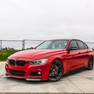 Red BMW 3-Series Stands Out on the Road Thanks to Ice Gold Anrky Wheels ...
