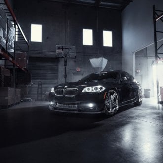 Slammed BMW M5 F10 On Custom Painted Vossens — CARiD.com Gallery