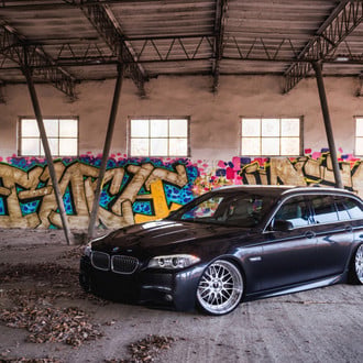 Stupendous Custom Parts Enhancing Black BMW 5-Series | CARiD.com Gallery