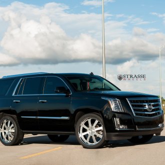 Lifted and Proud Gray Cadillac Escalade on Forgiato Rims — CARiD.com ...